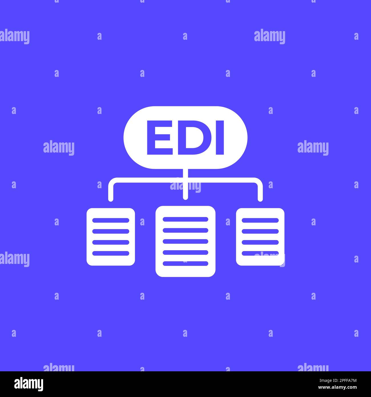 EDI vector icon, Electronic Data Interchange Stock Vector Image & Art ...