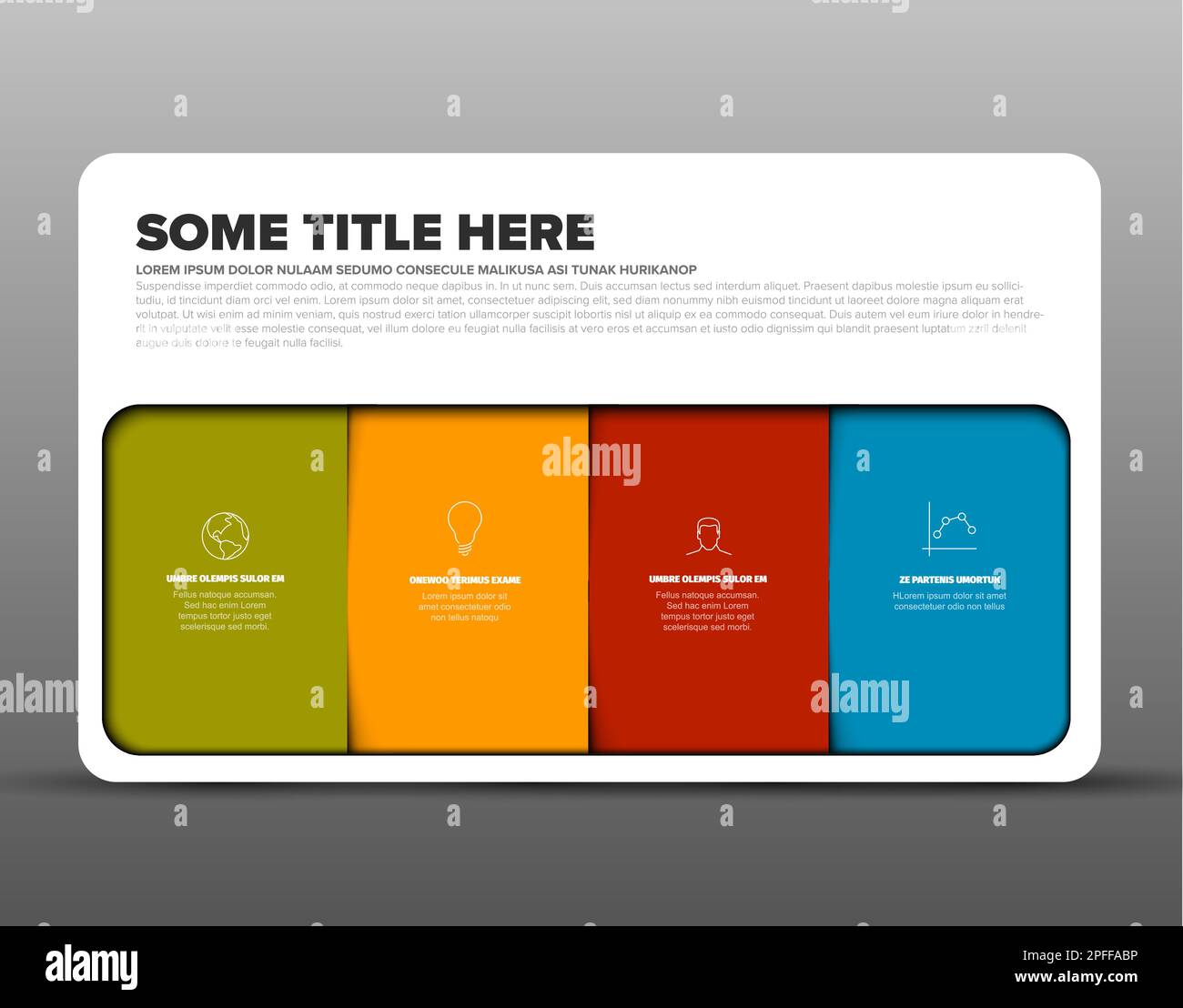 Vector multipurpose Infographic timeline template made from four ...