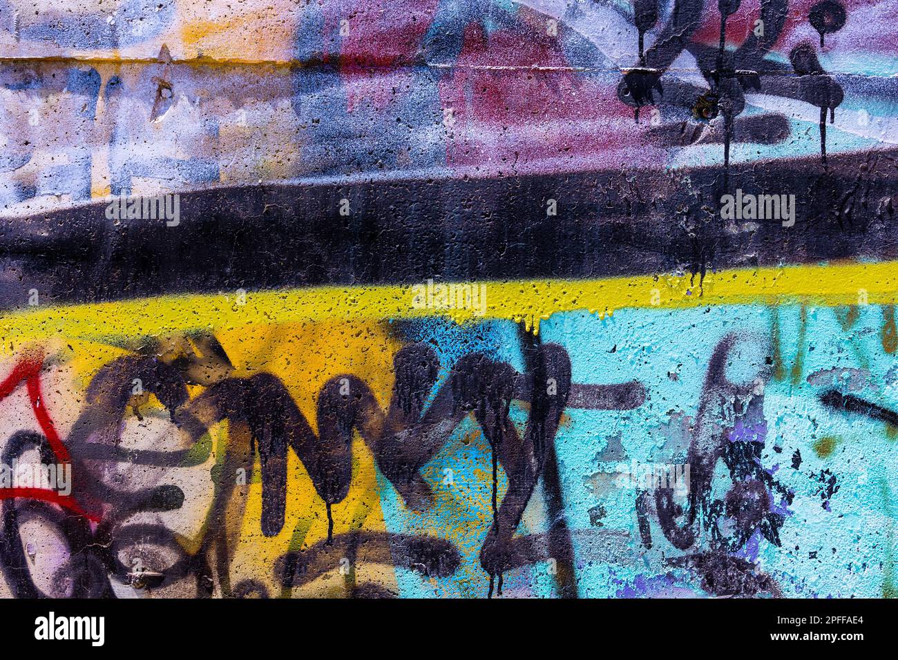 close up of colorful urban wall texture Stock Photo - Alamy
