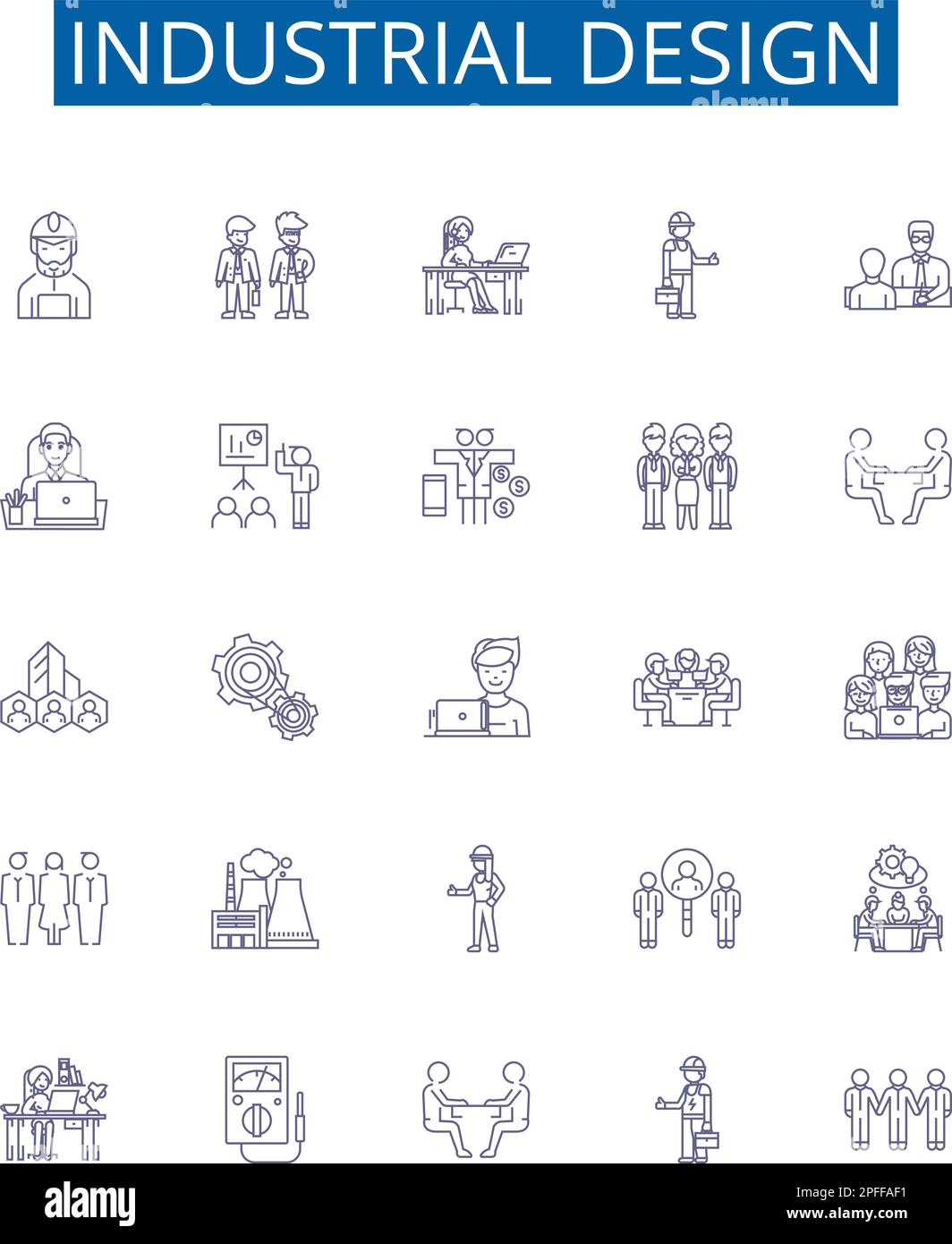 Industrial design line icons signs set. Design collection of Industrial ... Industrial design line icons signs set. Design collection of Industrial ...