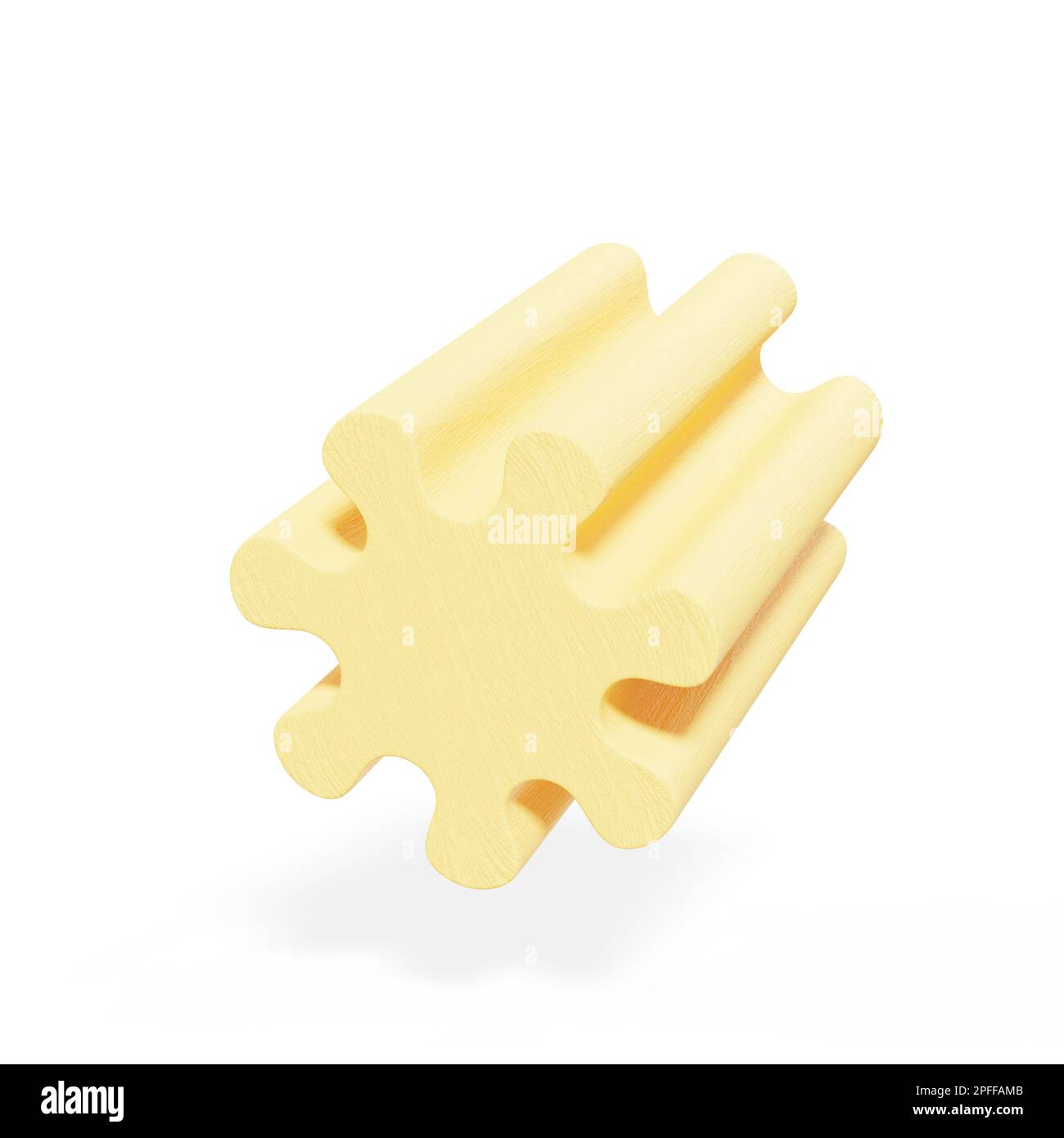 fancy trendy 3d deco geometric objet object isolated in white ...