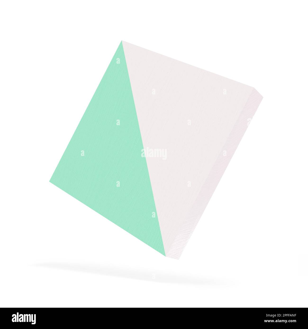 fancy trendy 3d deco geometric objet object isolated in white ...