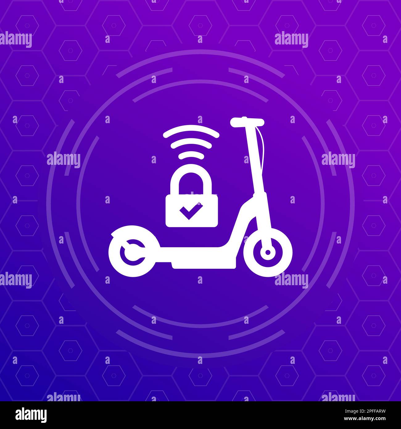 Scooter with lock Stock Vector Images - Alamy