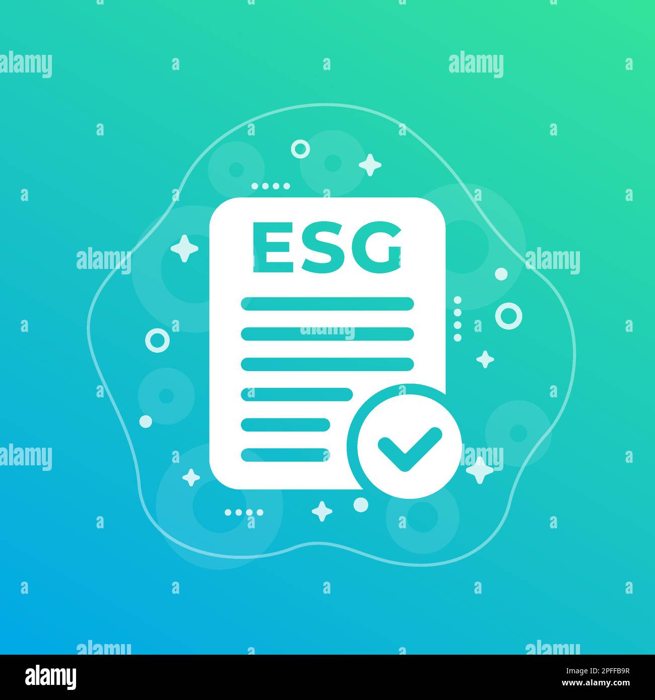 ESG document icon for web Stock Vector Image & Art - Alamy