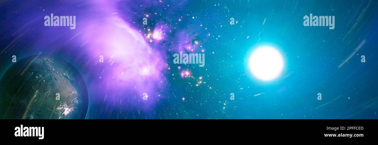 Mystical beautiful space. Unforgettable diverse space background ...