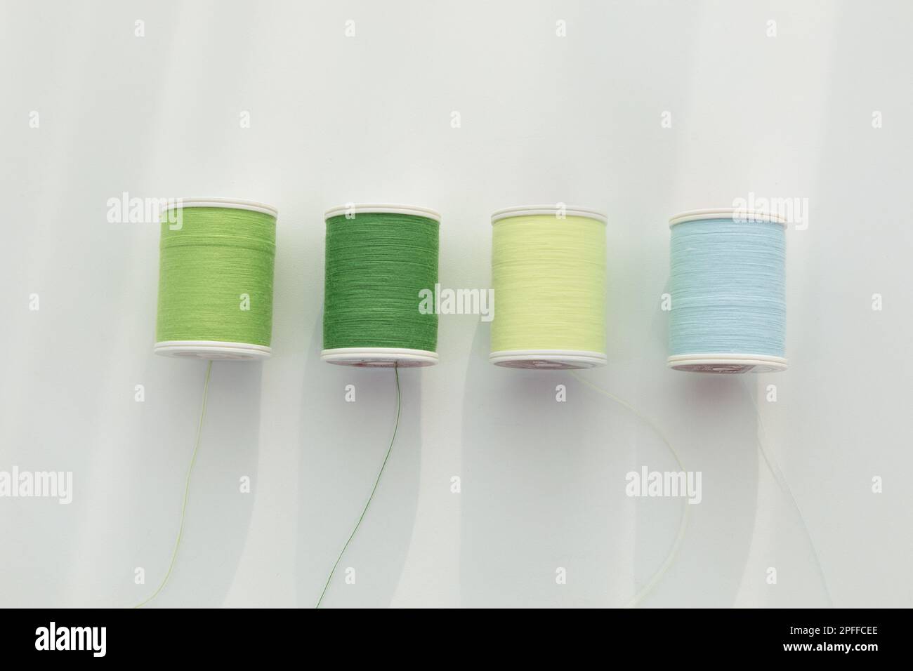 aesthetic photo of handmade, crafting hobbies, side by side thread ...