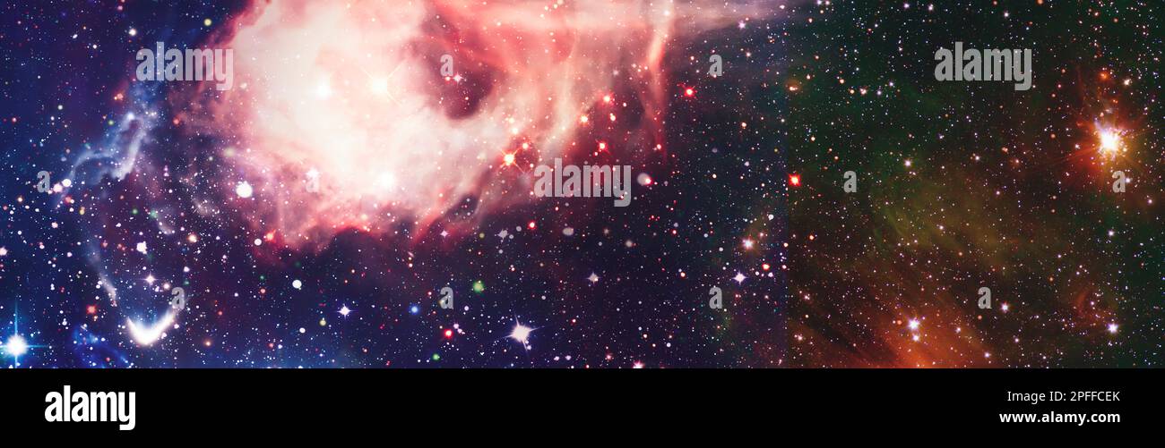 star particle motion on black background, starlight nebula in galaxy at ...