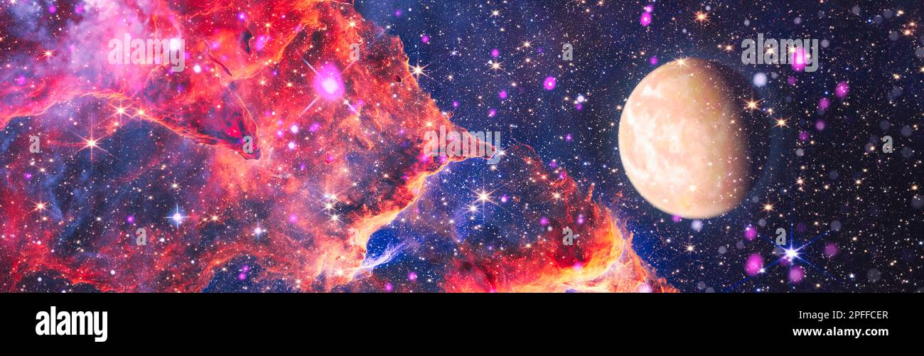 star particle motion on black background, starlight nebula in galaxy at ...