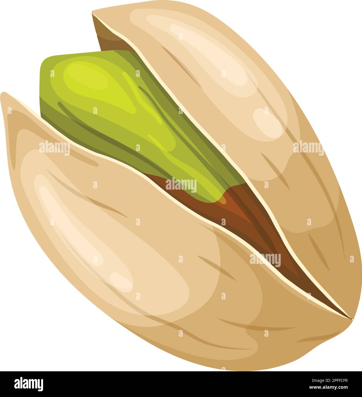 pistachio organic food cartoon vector illustration Stock Vector Image ...