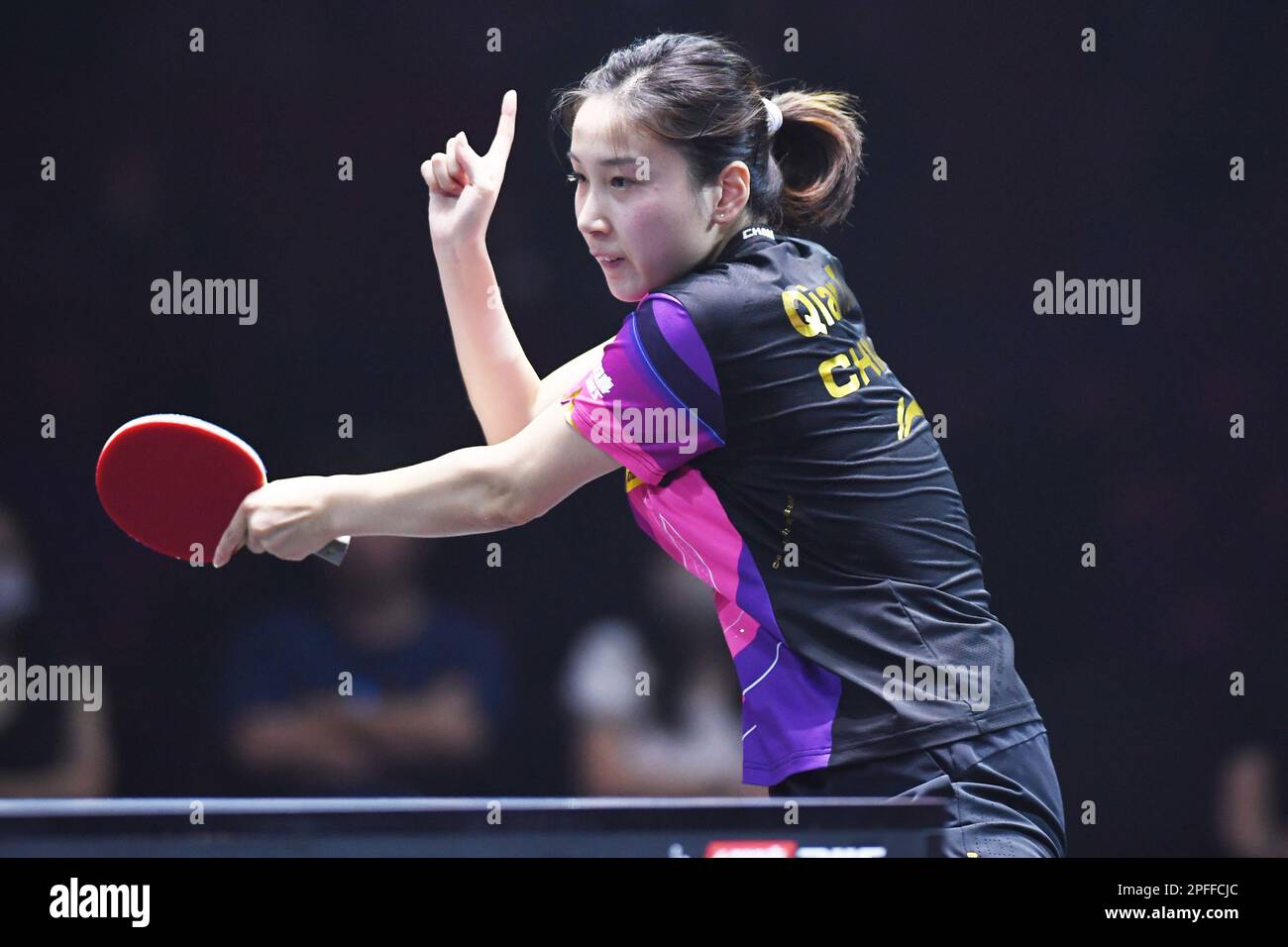 Singapore, Singapore. 17th Mar, 2023. Qian Tianyi (CHN) Table Tennis ...