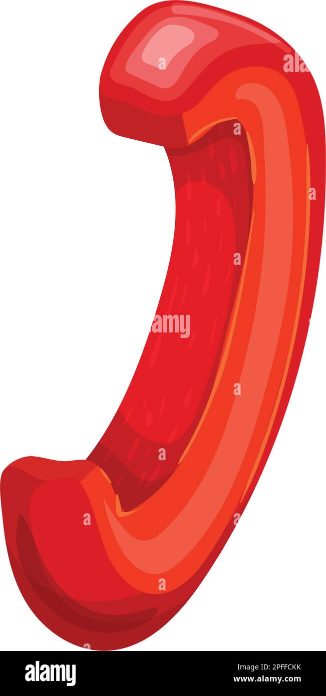 red pepper slice cartoon vector illustration Stock Vector Image & Art ...