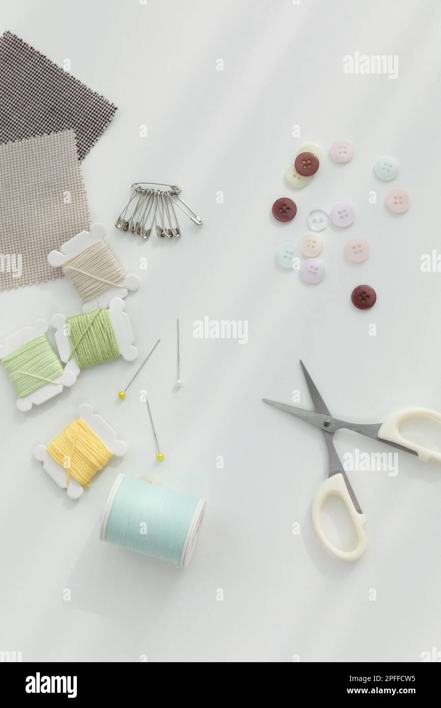 aesthetic photo of handmade, crafting hobbies, fabric samples and ...