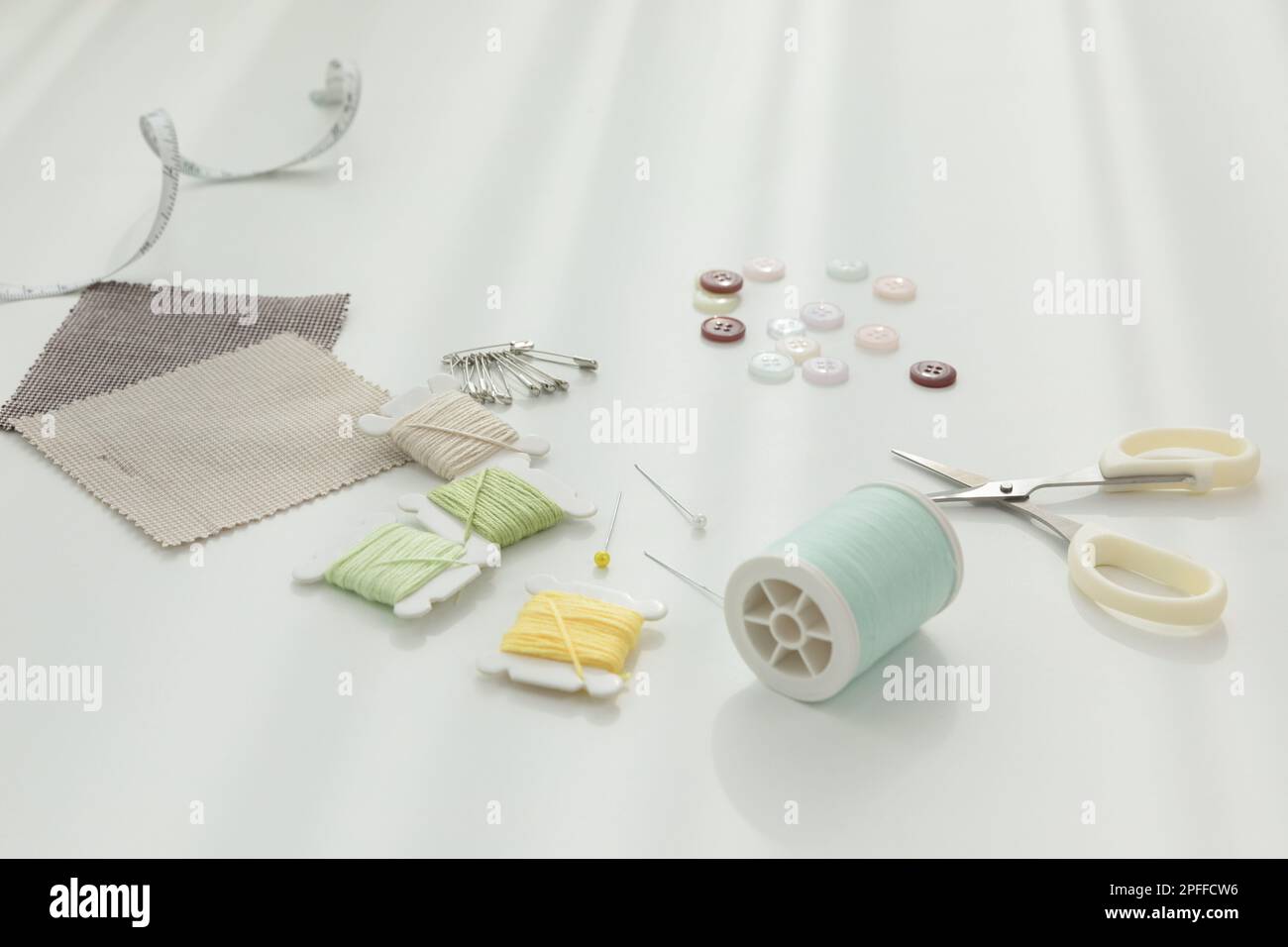 aesthetic photo of handmade, crafting hobbies, fabric samples and ...