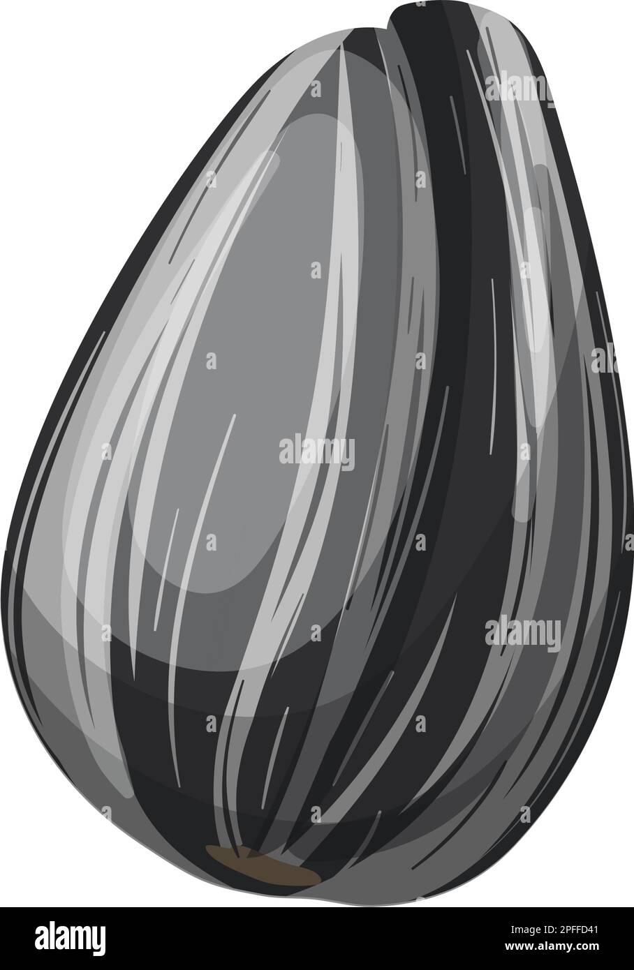 sunflower seed black cartoon vector illustration Stock Vector Image ...