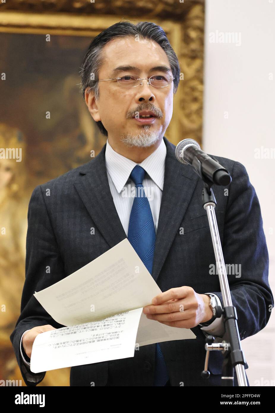 Tokyo, Japan. 17th Mar, 2023. The National Museum of Western Art (NMWA) president Masayuki ...