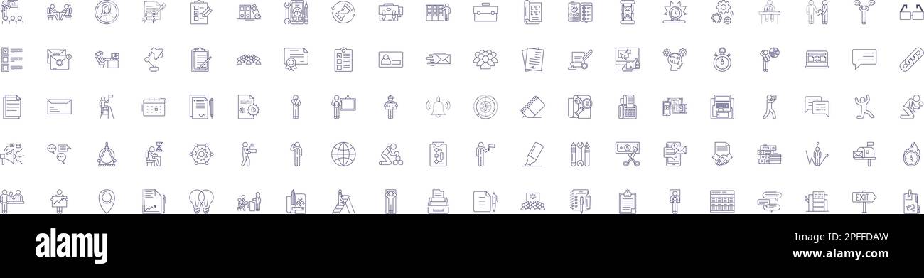 Customer experience management line icons signs set. Design collection ... Customer experience management line icons signs set. Design collection ...