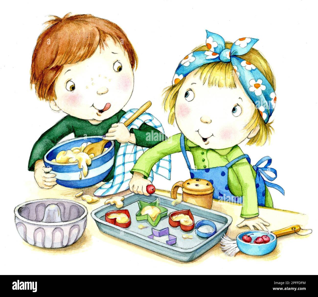 Girl baking various hi-res stock photography and images - Alamy