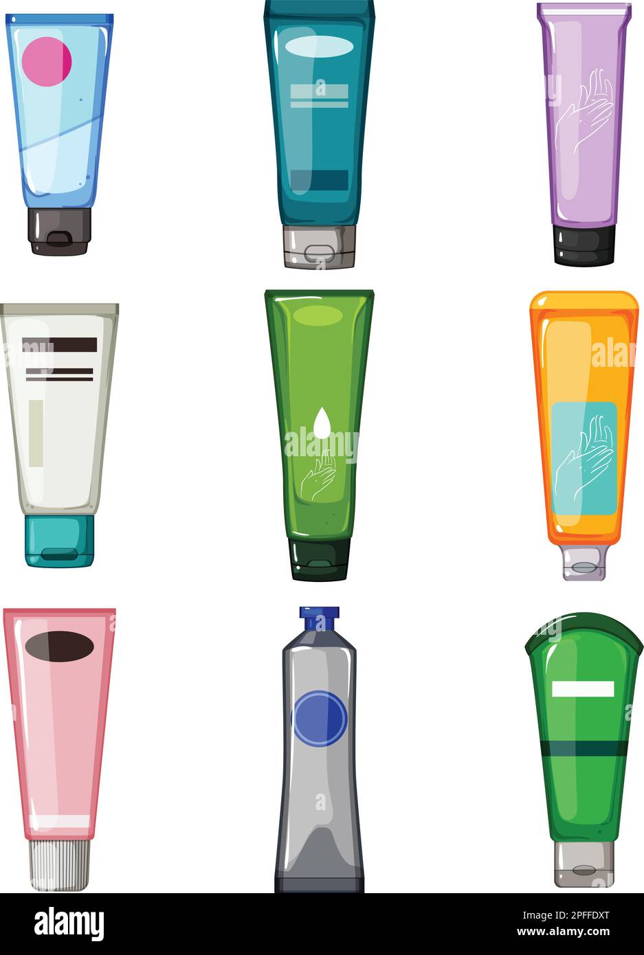 hand cream set cartoon vector illustration Stock Vector Image & Art - Alamy