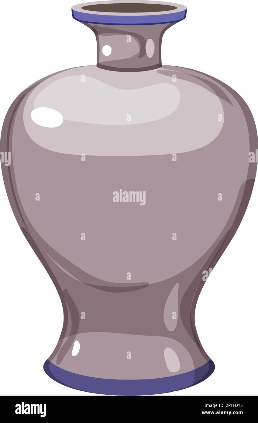 ceramic antique vase cartoon vector illustration Stock Vector Image ...