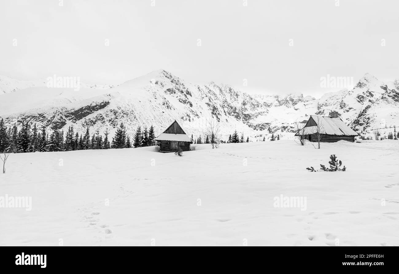 Tatra mountains sky cloud sky Black and White Stock Photos & Images - Alamy