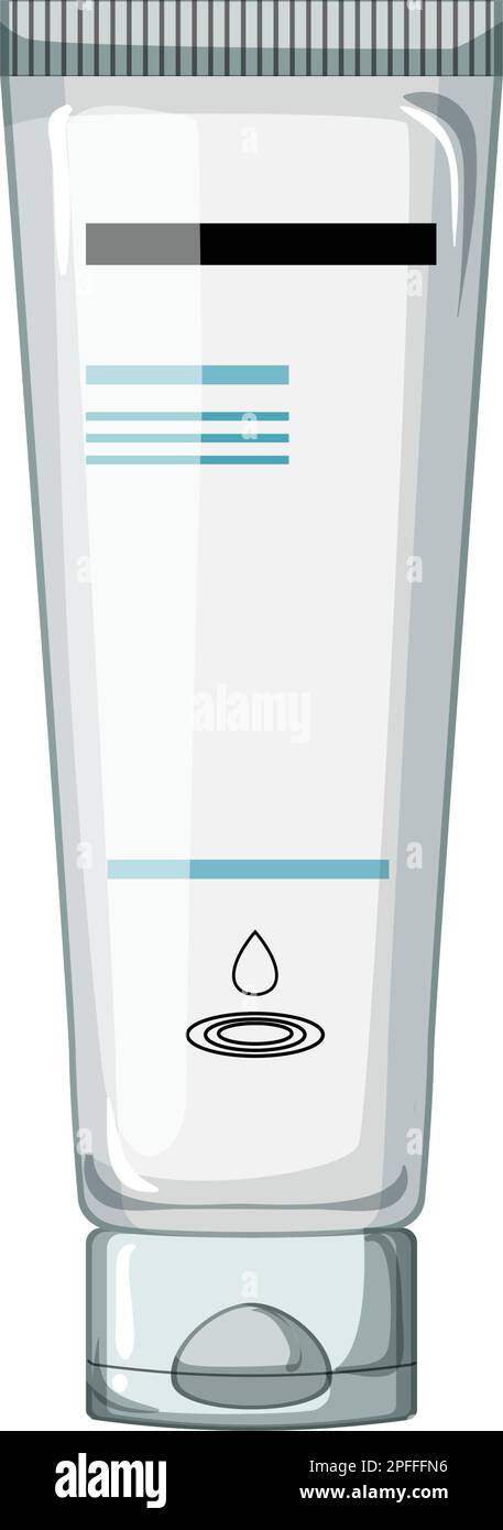 skincare cleansing cream cartoon vector illustration Stock Vector Image ...