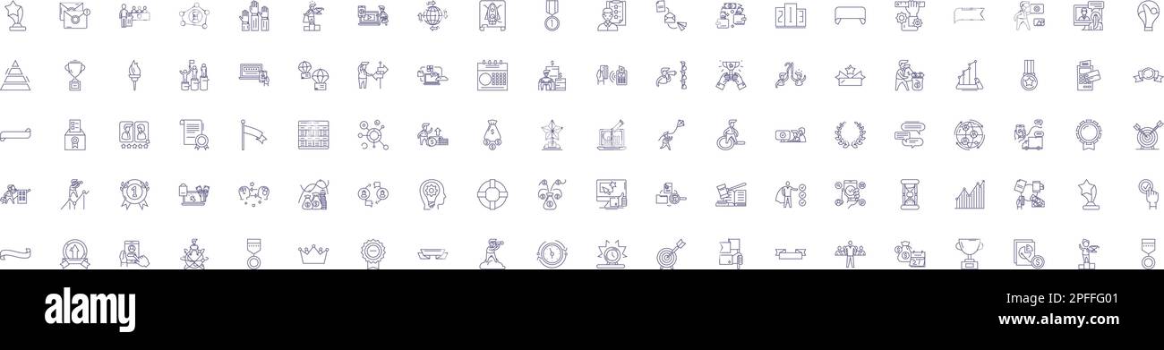 Change management line icons signs set. Design collection of ...