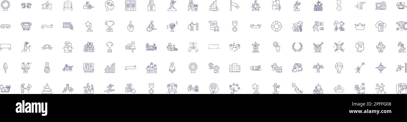 Corporate communications line icons signs set. Design collection of ...