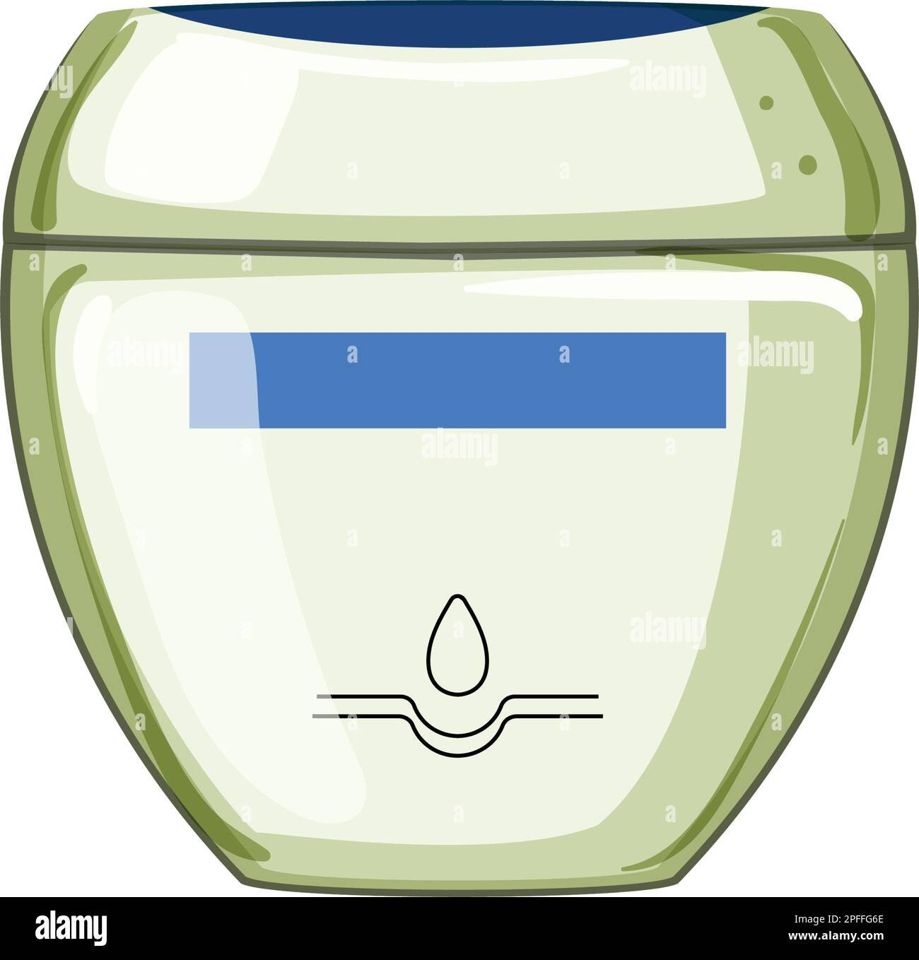 face cleansing cream cartoon vector illustration Stock Vector Image ...