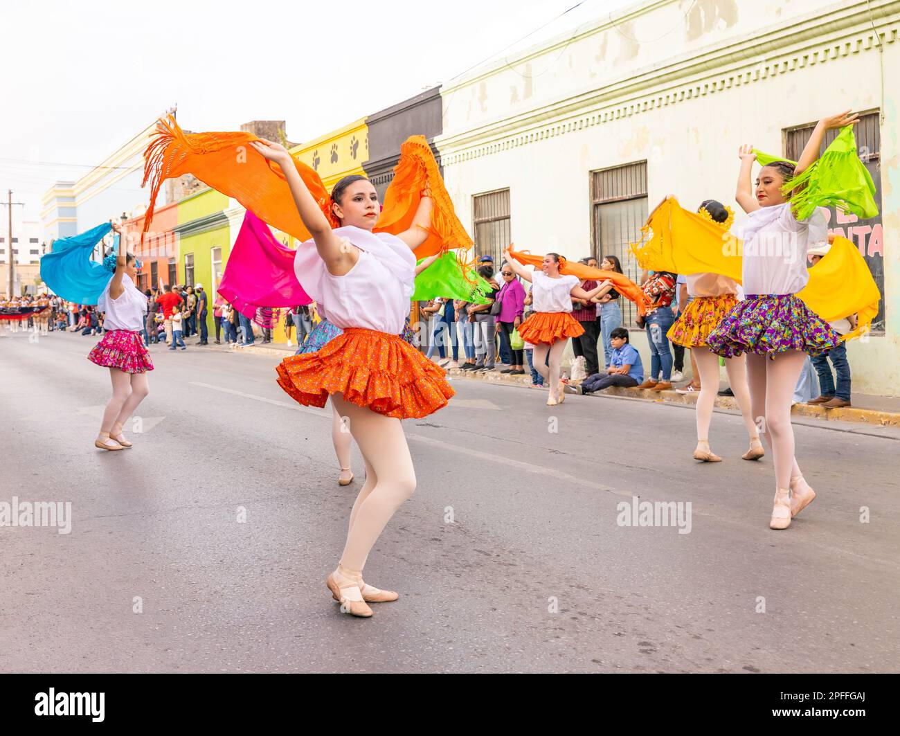 Matamoros, Tamaulipas, Mexico - February 25, 2023: Fiestas Mexicanas ...