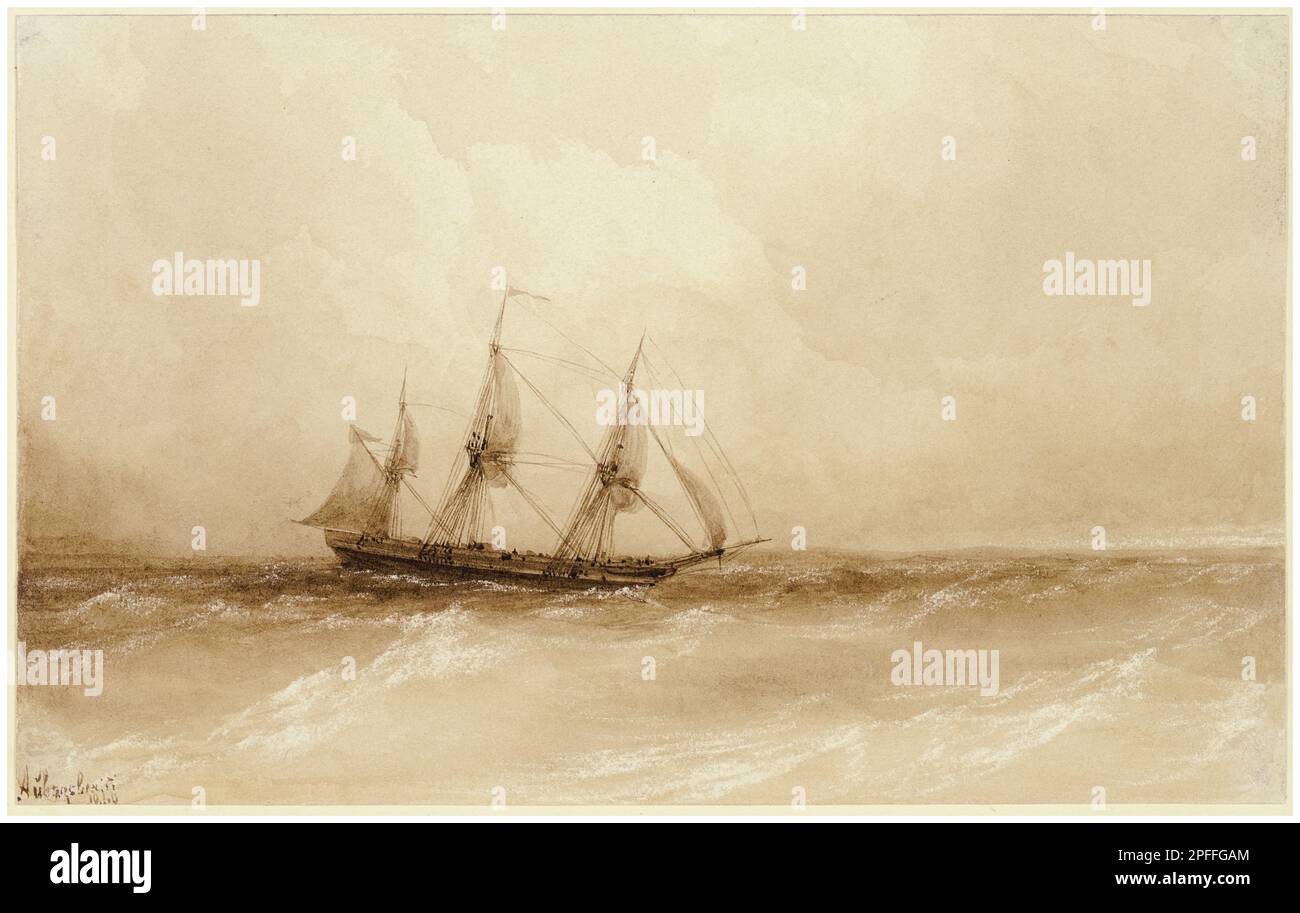 Sailing ship painting hi-res stock photography and images - Alamy