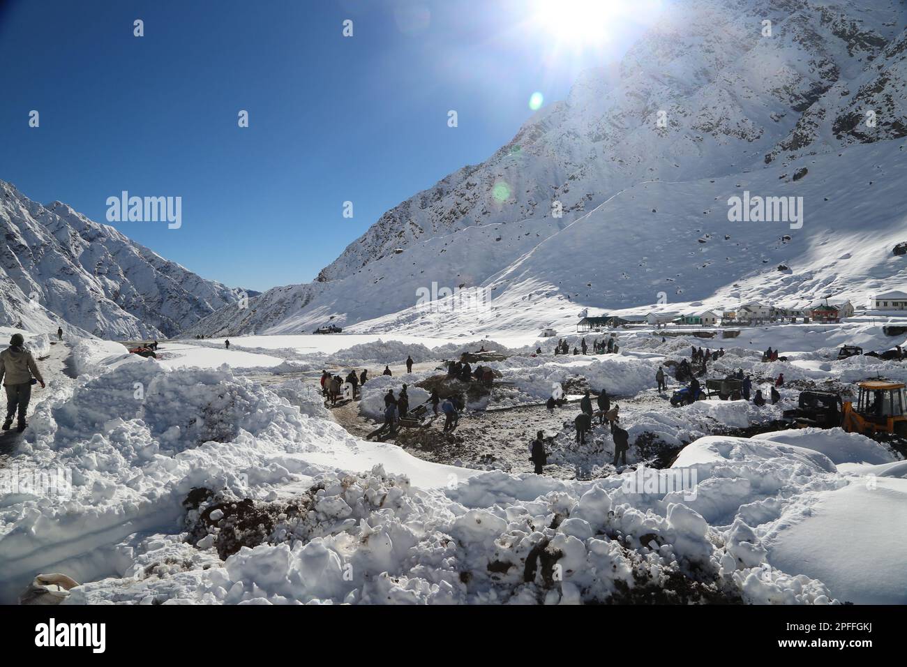 Kedarnath reconstruction after disaster in extreme winter and snowfall ...