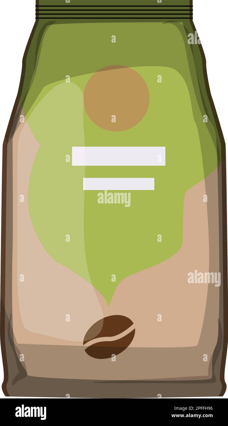 product coffee packaging cartoon vector illustration Stock Vector Image ...