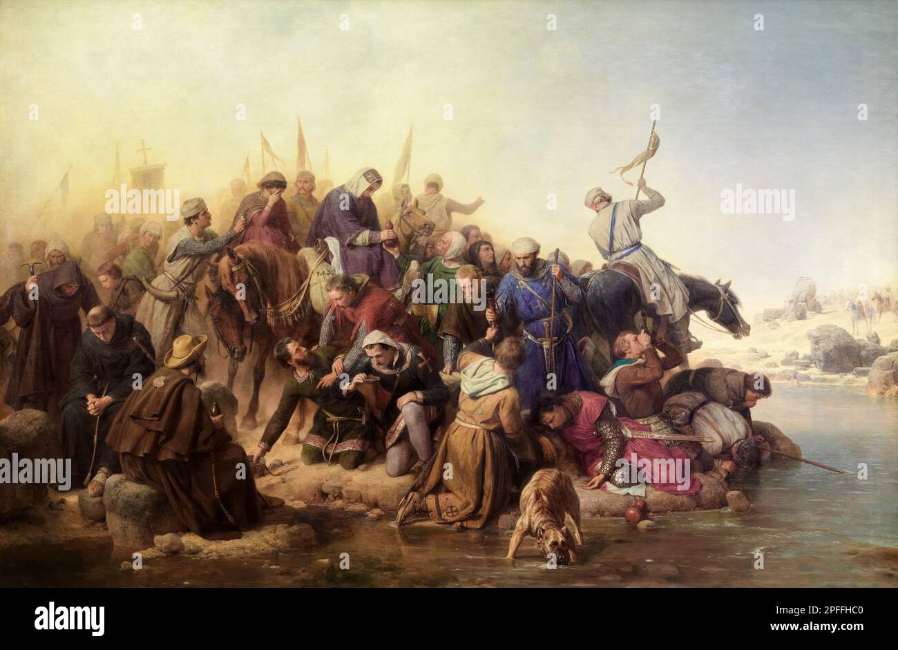 Knight Battle Painting