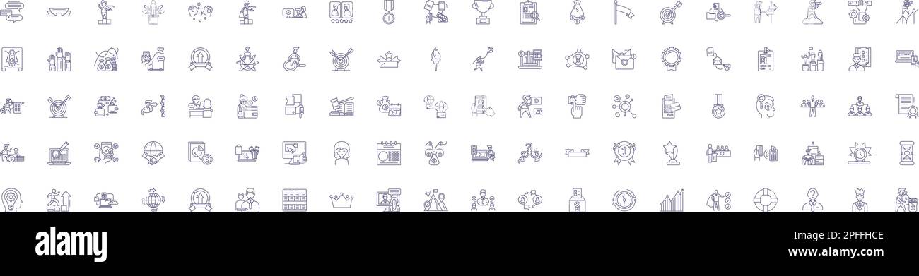 Brand management line icons signs set. Design collection of Branding ...