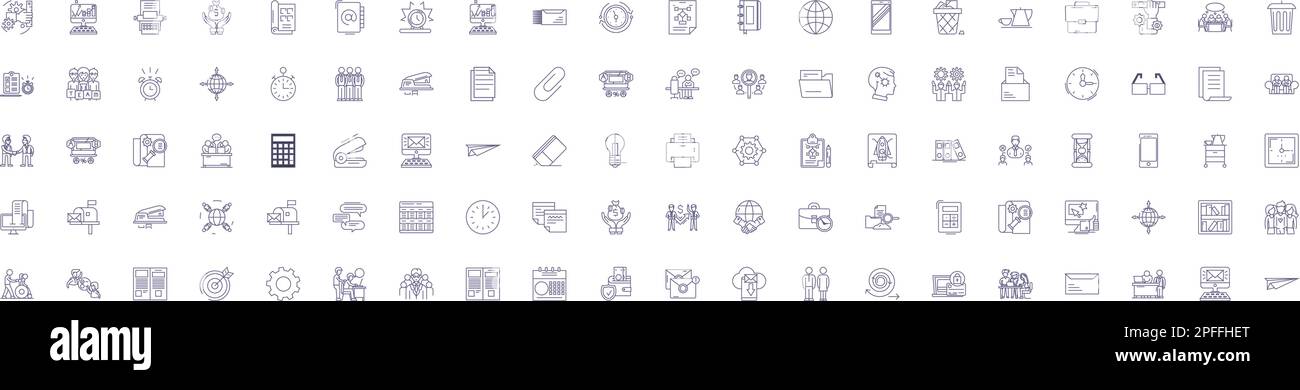 Employee experience line icons signs set. Design collection of Employee ... Employee experience line icons signs set. Design collection of Employee ...