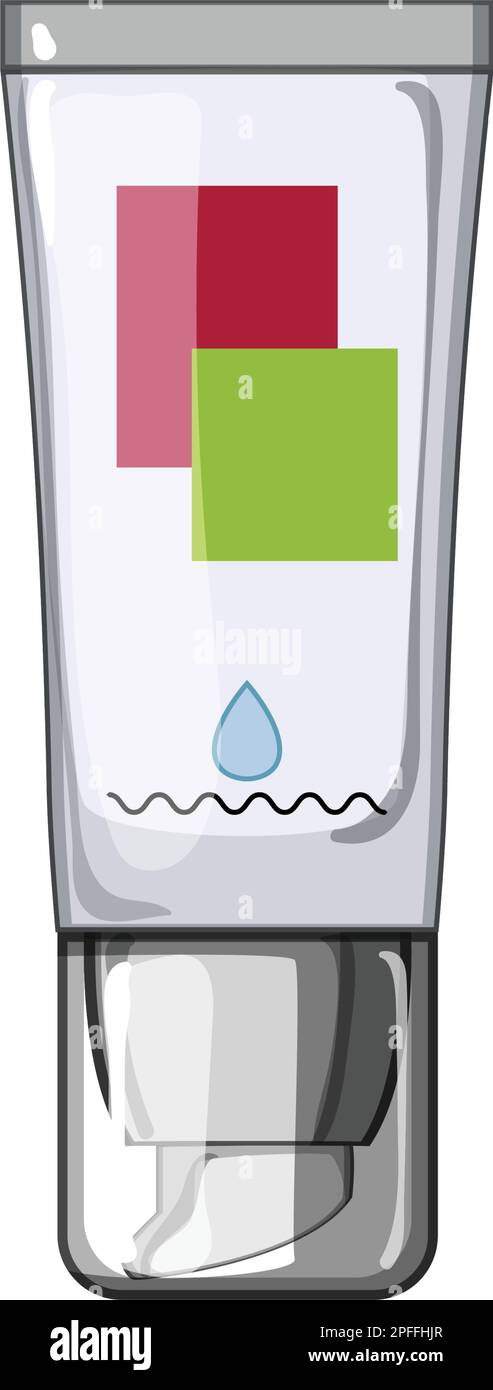 body dry skin cream cartoon vector illustration Stock Vector Image ...