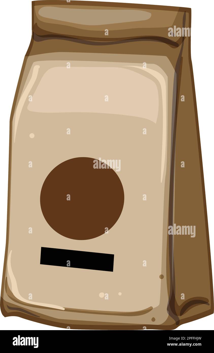 espresso coffee packaging cartoon vector illustration Stock Vector ...