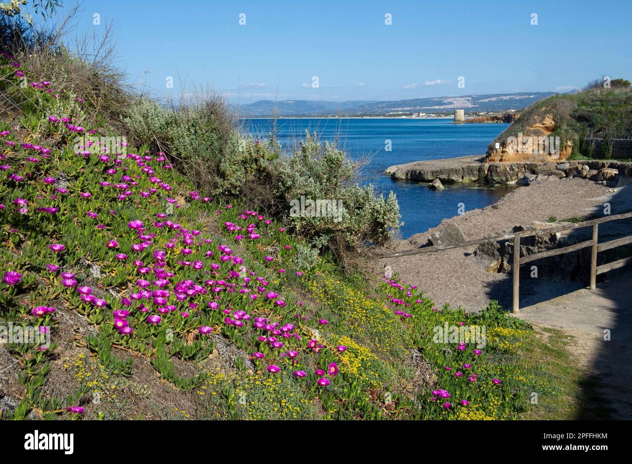 2022 april 22 – Italia, Sardegna, Sassari, Porto Torres, beautiful view ...
