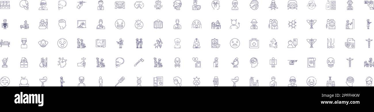 Family therapy line icons signs set. Design collection of family ...