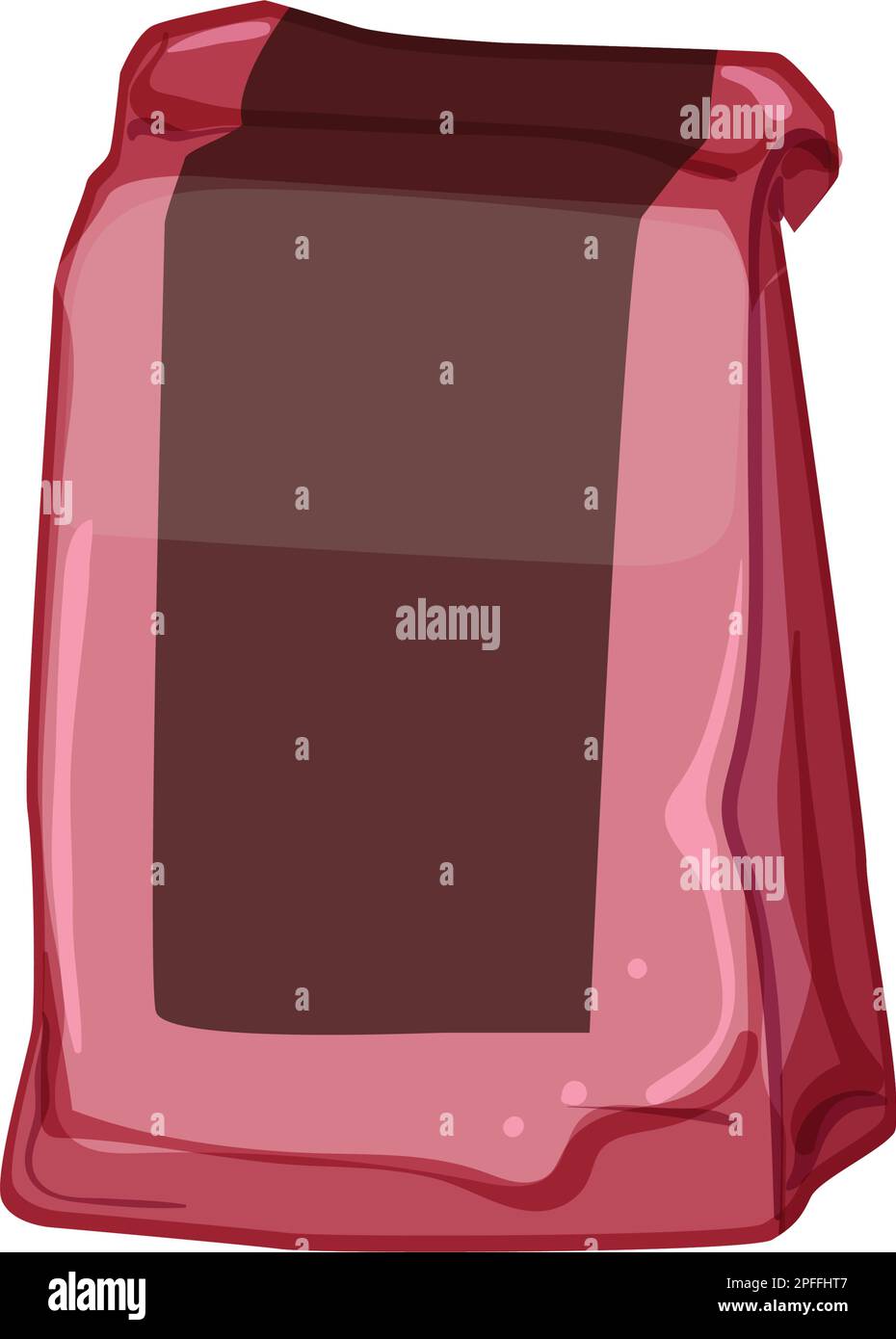 label coffee packaging cartoon vector illustration Stock Vector Image ...