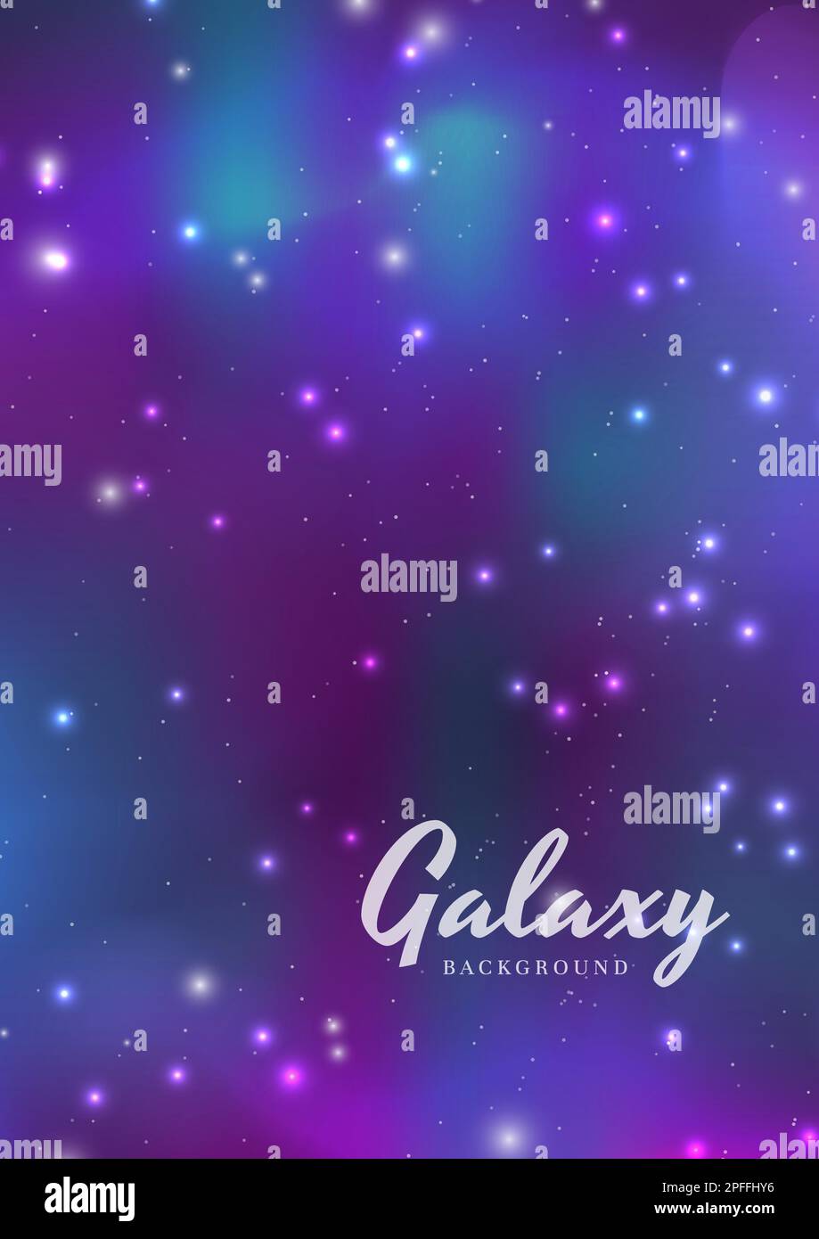 Starry galaxy background poster design vector Stock Vector Image & Art ...