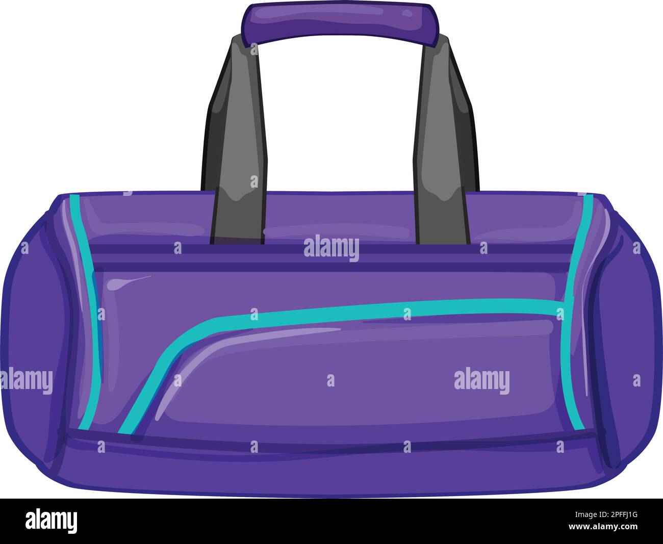 shoulder fitness bag cartoon vector illustration Stock Vector Image ...