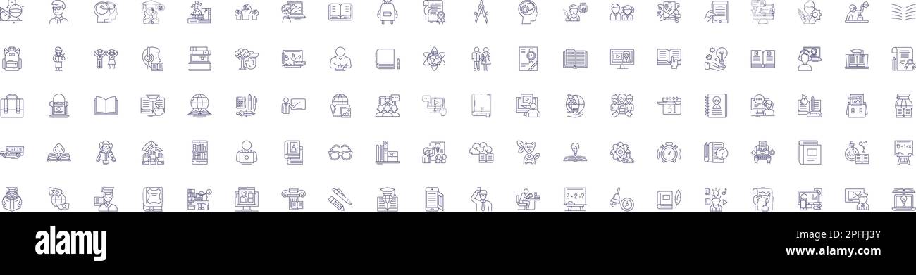 College line icons signs set. Design collection of College, Higher ... College line icons signs set. Design collection of College, Higher ...