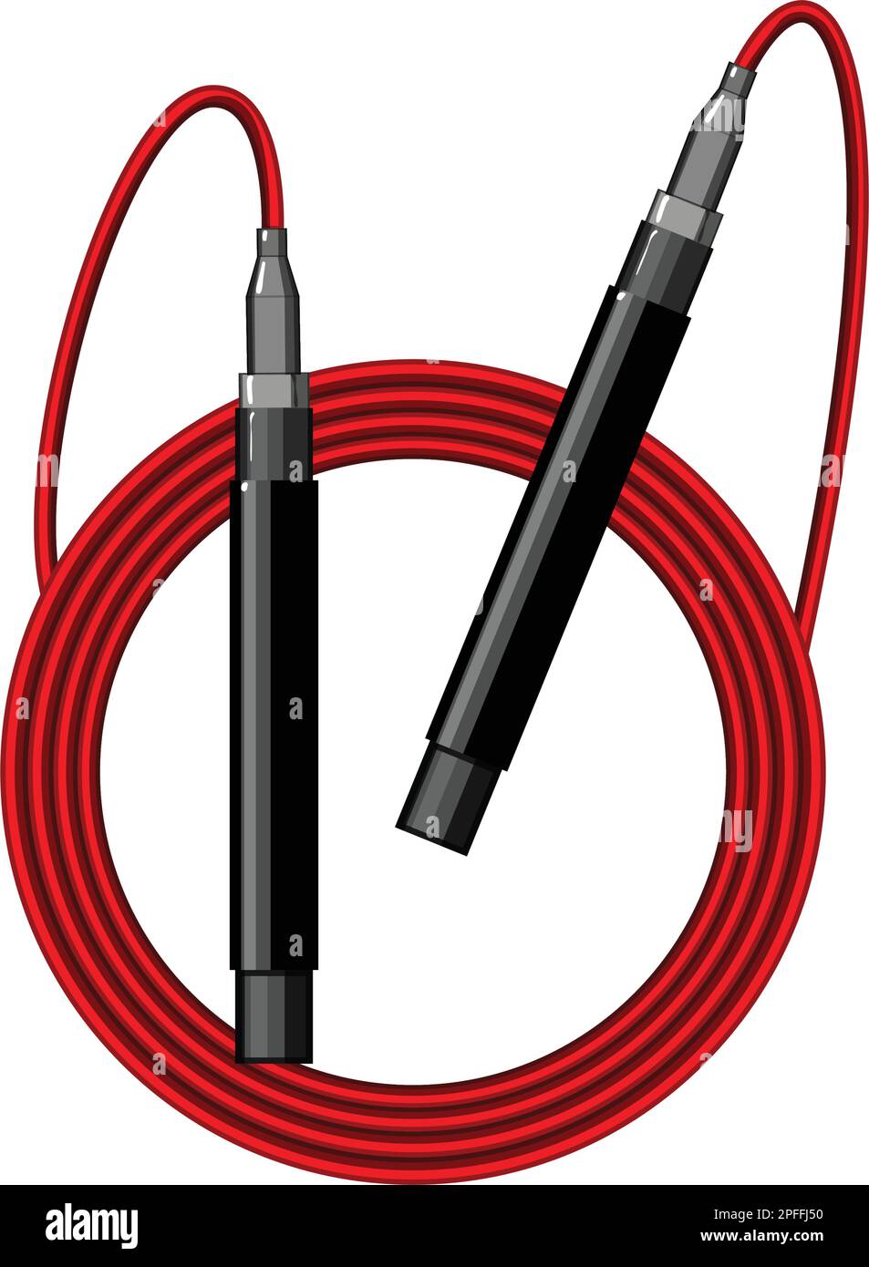 athlete fitness rope cartoon vector illustration Stock Vector Image ...