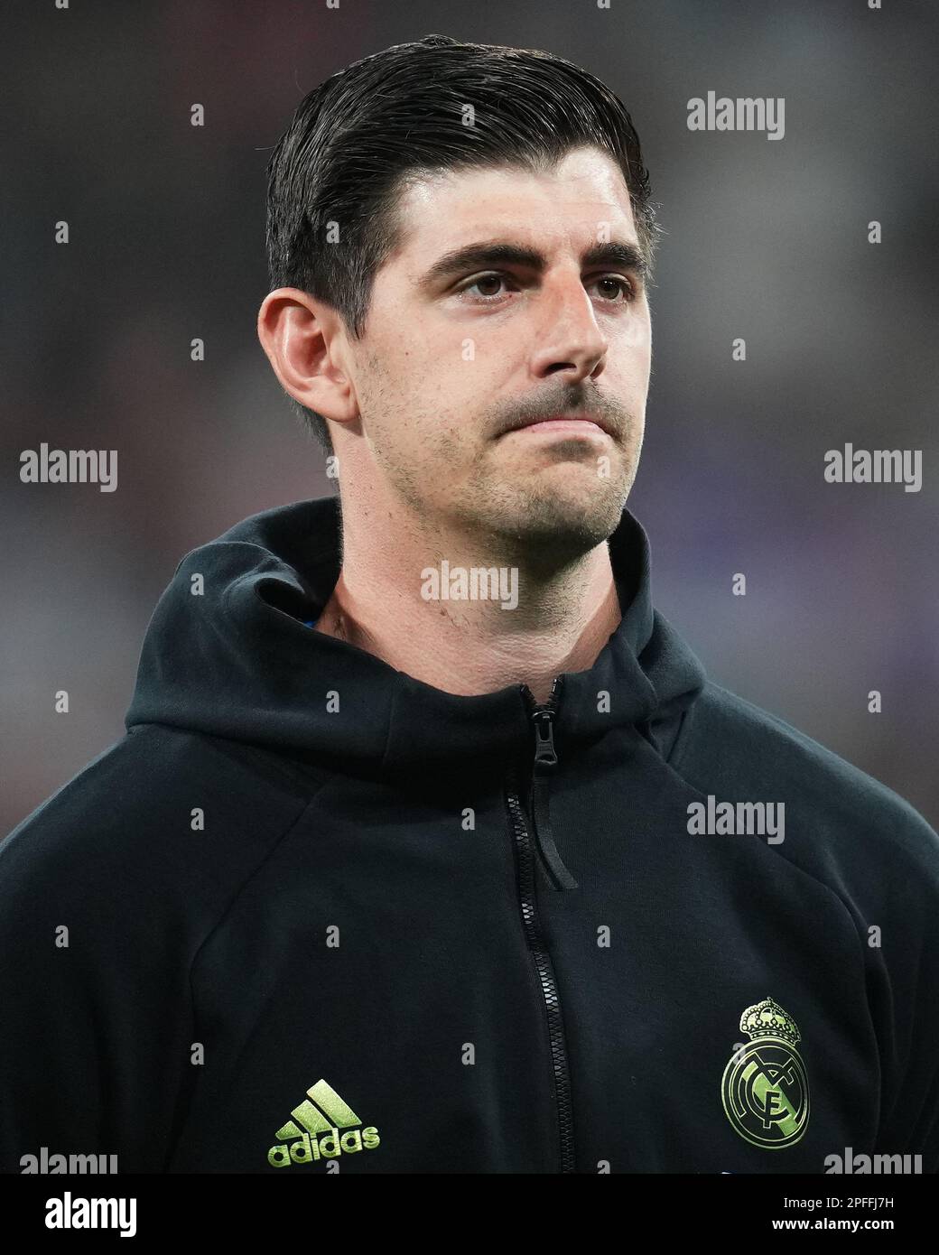 Thibaut Courtois of Real Madrid during the UEFA Champions League match ...