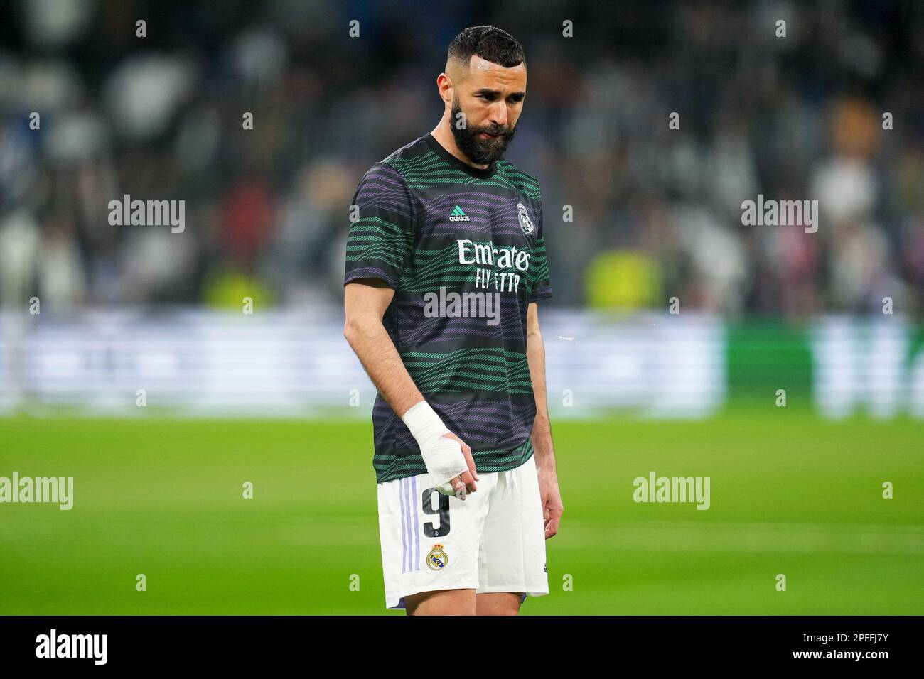 Karim Benzema of Real Madrid during the UEFA Champions League match ...