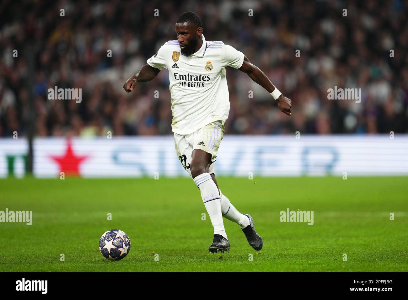 Antonio Rudiger of Real Madrid during the UEFA Champions League match ...