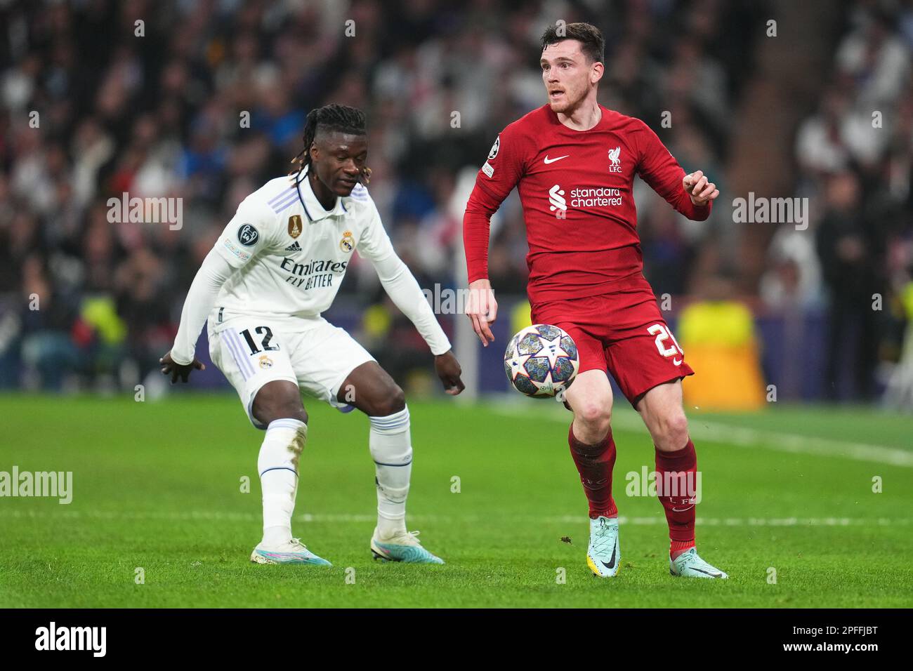 Andy Robertson of Liverpool FC during the UEFA Champions League match ...