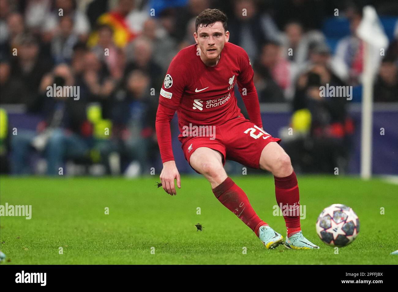 Andy Robertson of Liverpool FC during the UEFA Champions League match ...