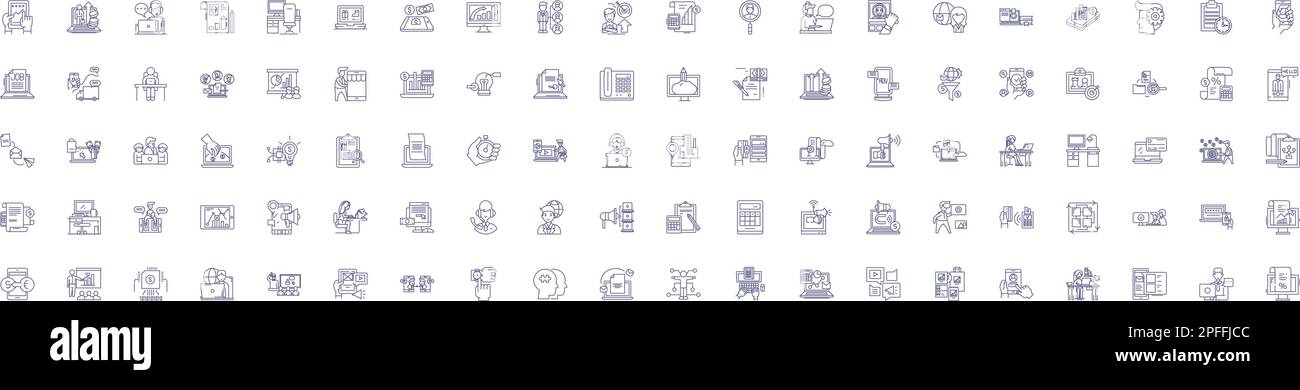 Digital media line icons signs set. Design collection of Digital, Media ...